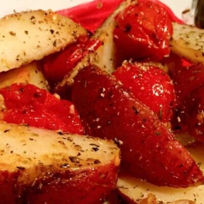 Roasted Red Potatoes & Cherry Tomatoes - Simple Recipe, BIG Flavor!