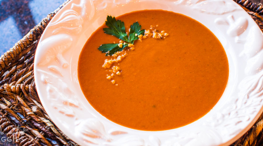 Curried Roasted Red Pepper Soup - We Want Veggies